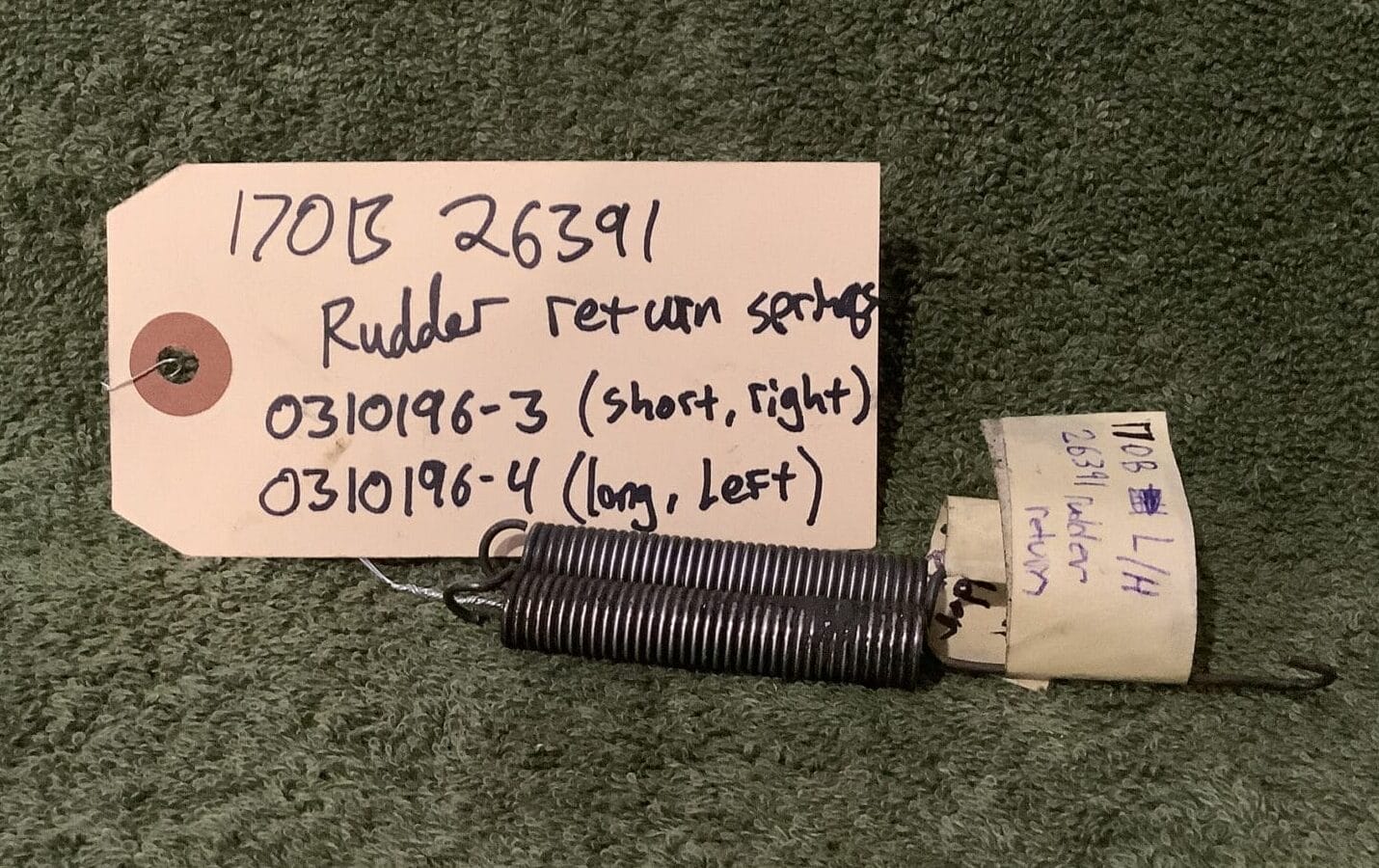 Brake & Rudder Return Spring, Right - suttonaircraft.com